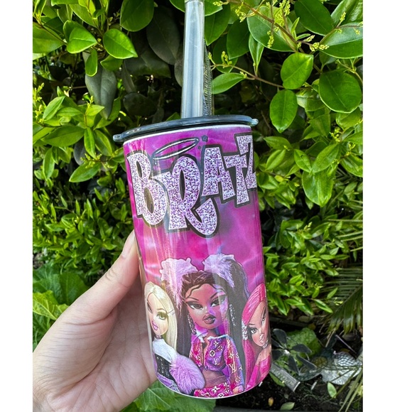 Makeup | Bratz Cup With Straw Y2k Style Cute 200s Style Pink And Purple ...